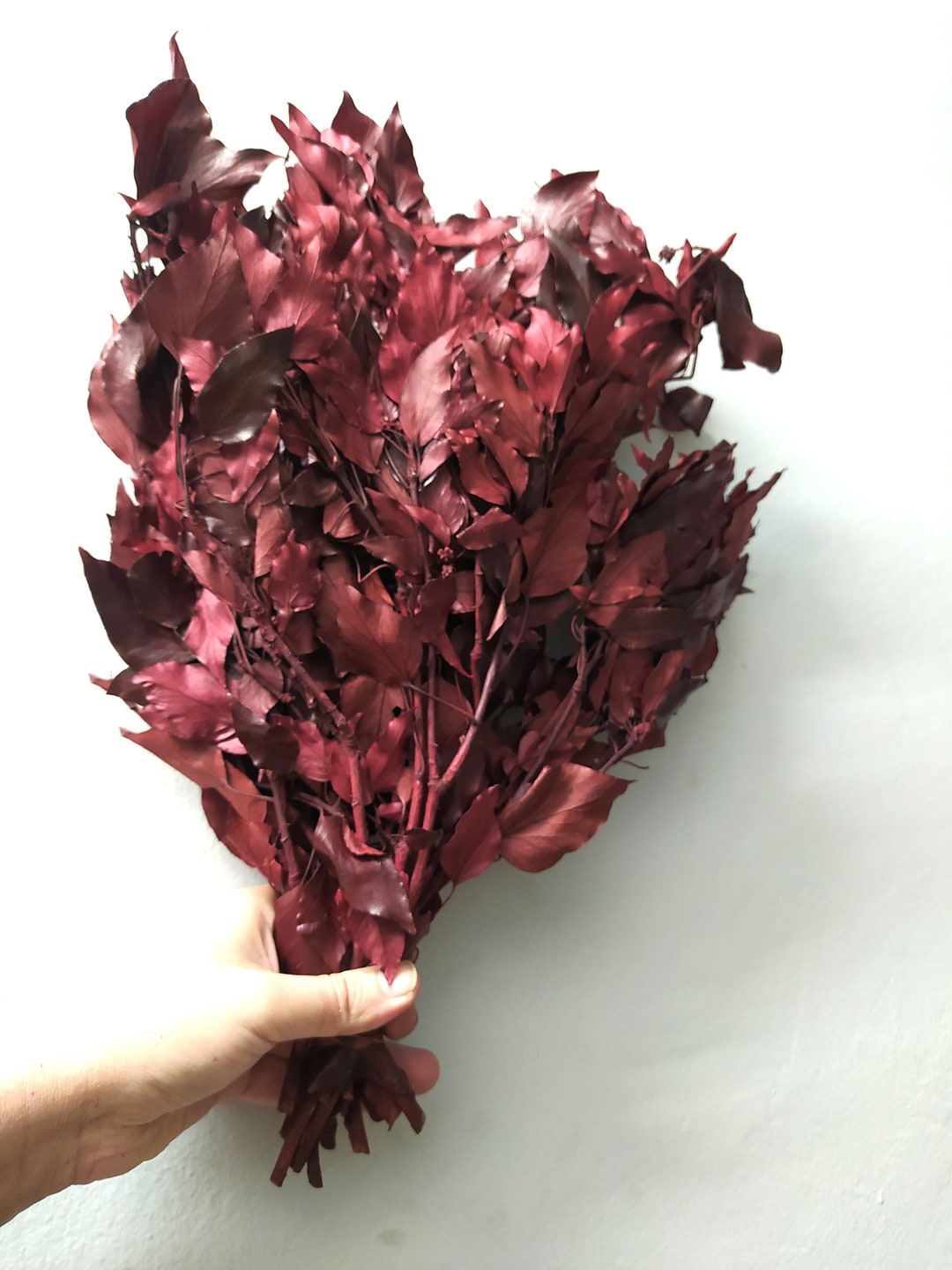 Preserved Burgundy Ivy Bunch - Wedding Decoration - Rustic Bouquets ...