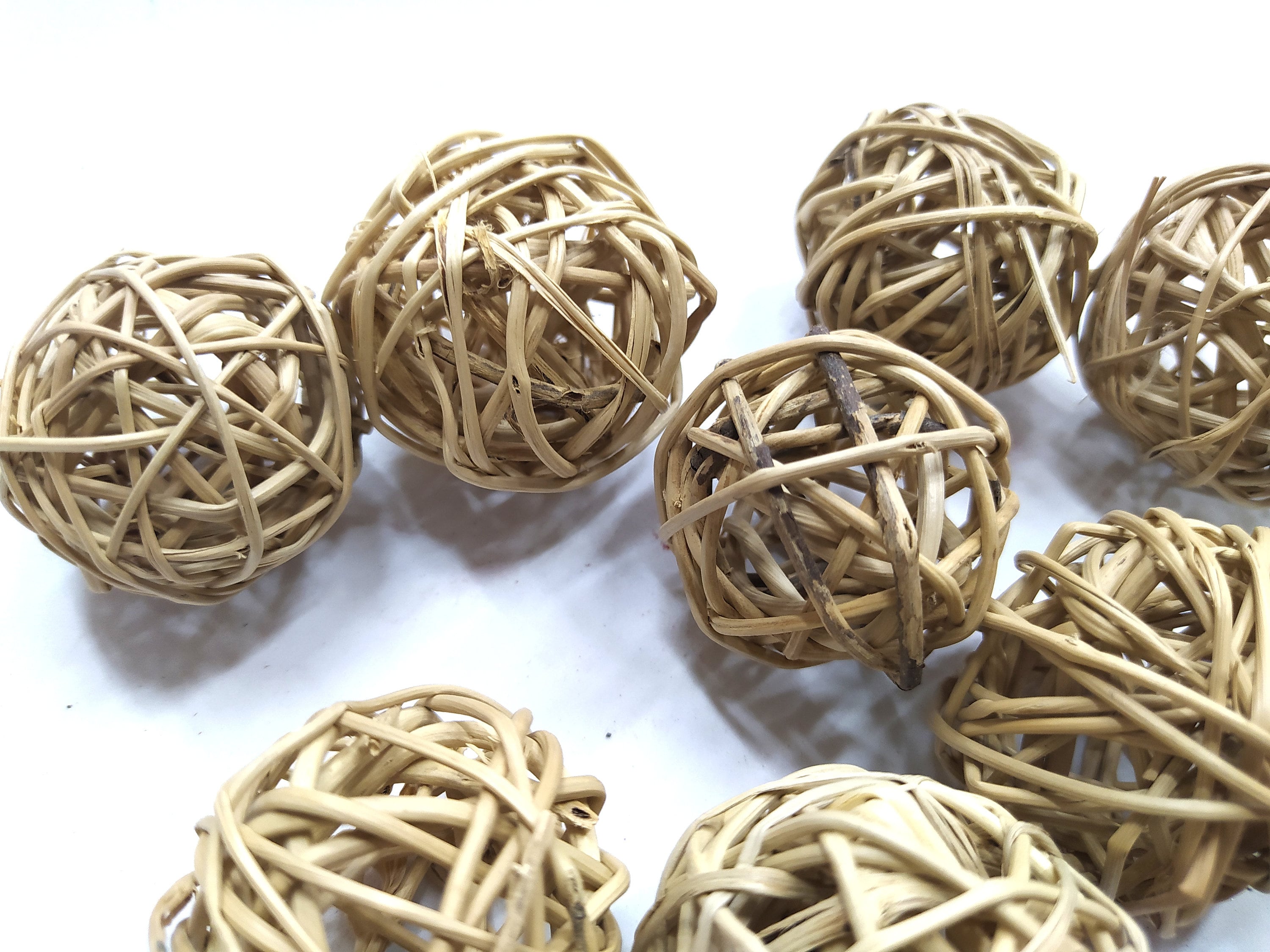 Cane Wicker Balls - White - Balinese Home Decoration - Box OF 50 - Etsy