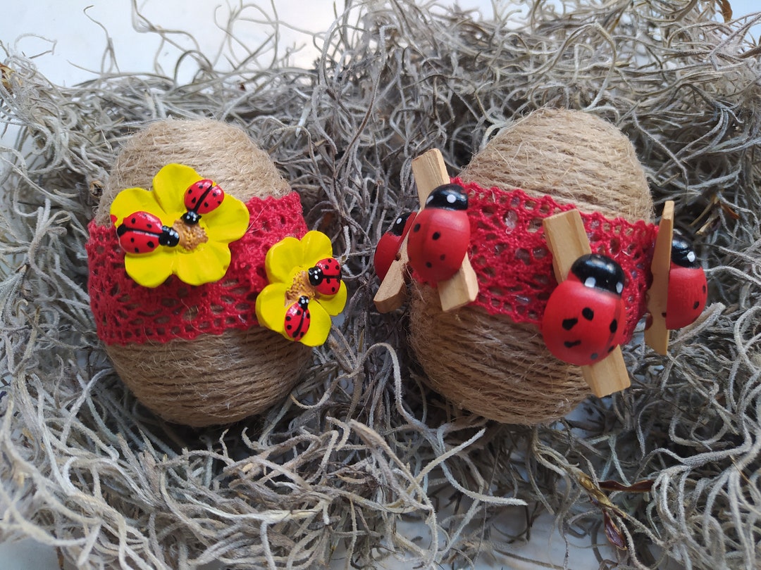 2 X Spring Decor Eggs - Spring Decoration - Easter Decor - A Nice Gift ...