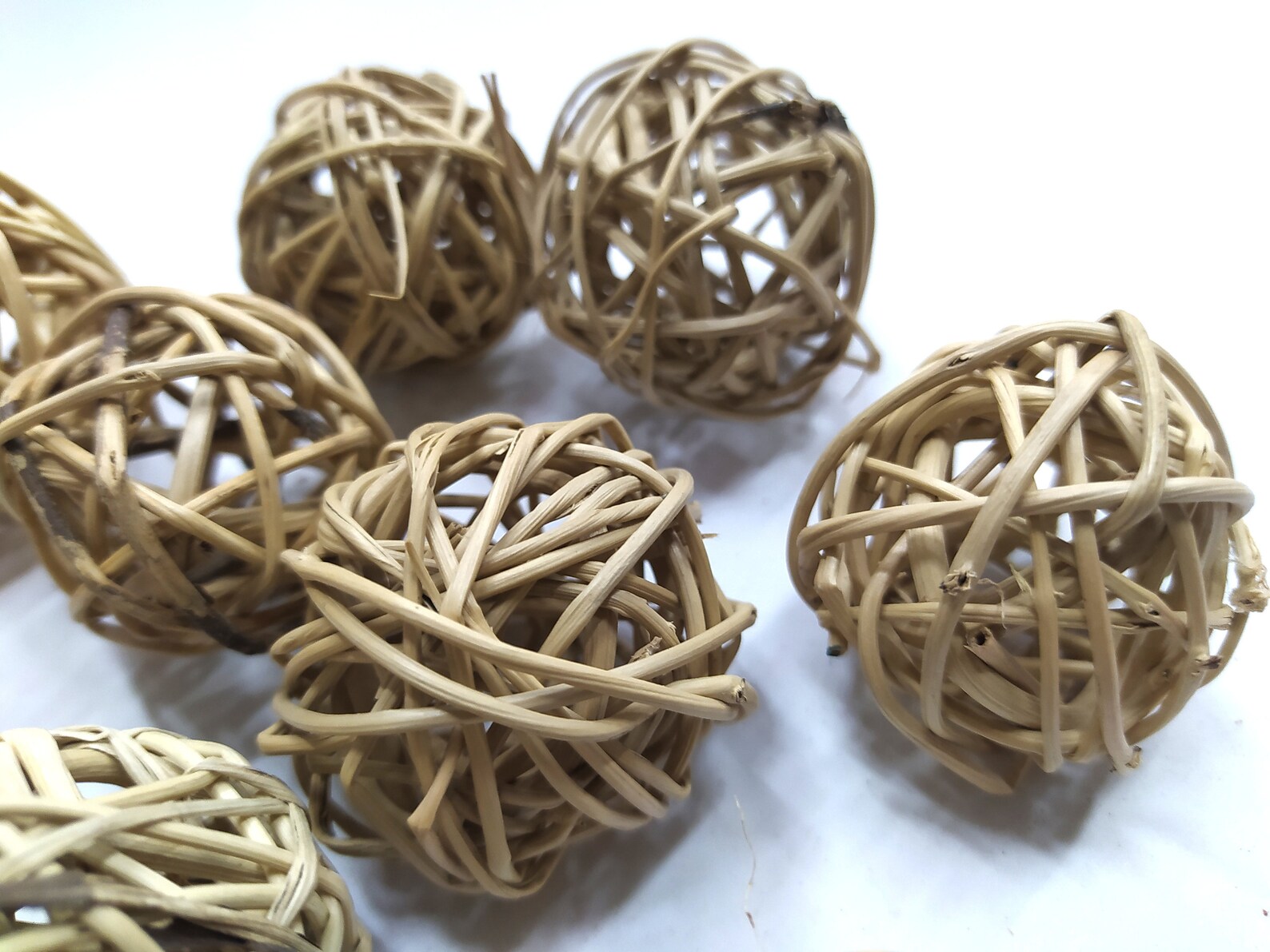 Cane Wicker Balls - White - Balinese Home Decoration - Box OF 50 - Etsy