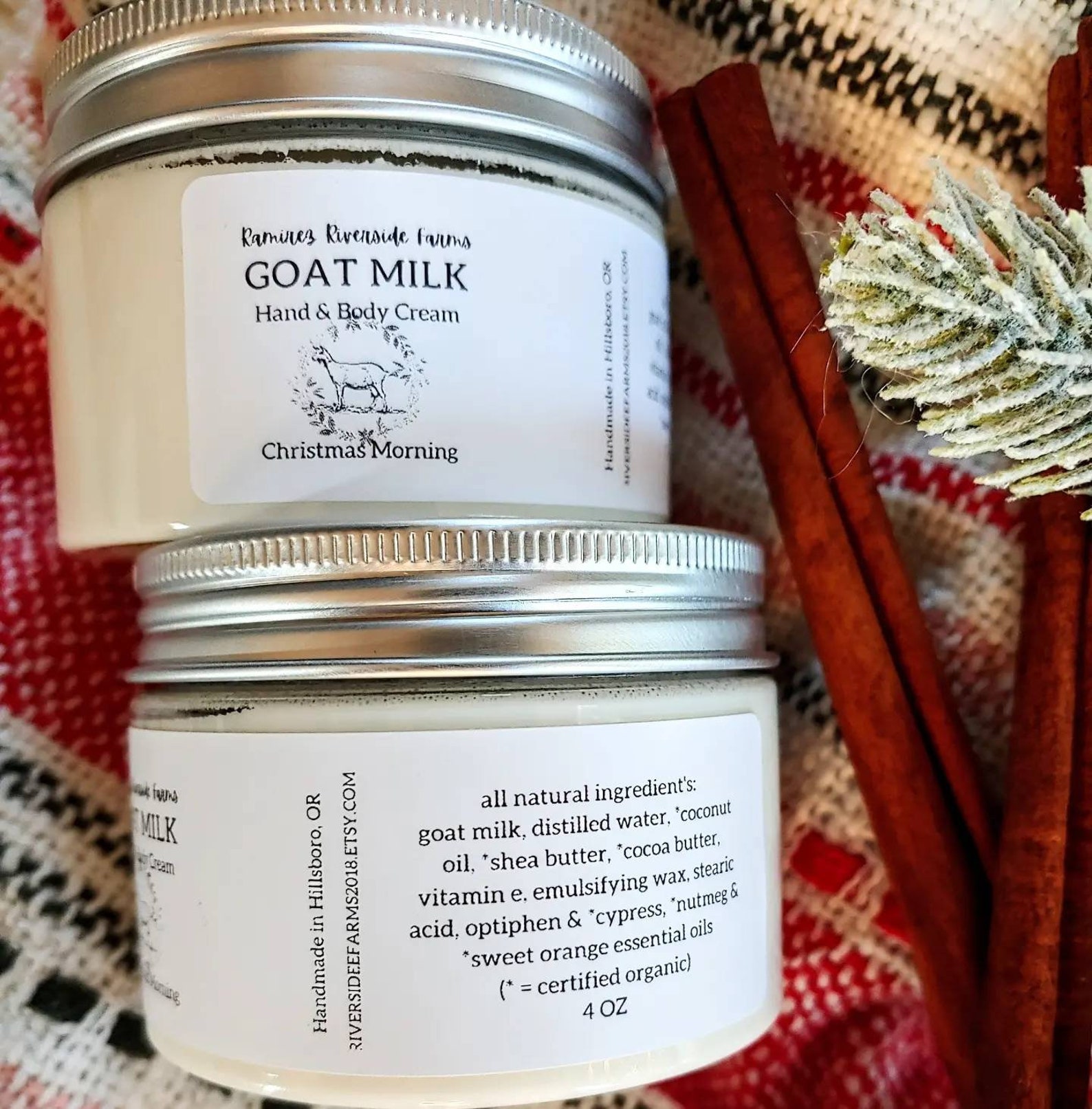 Goat Milk Hand & Body Cream | All Natural | Healing Moisturizer ...