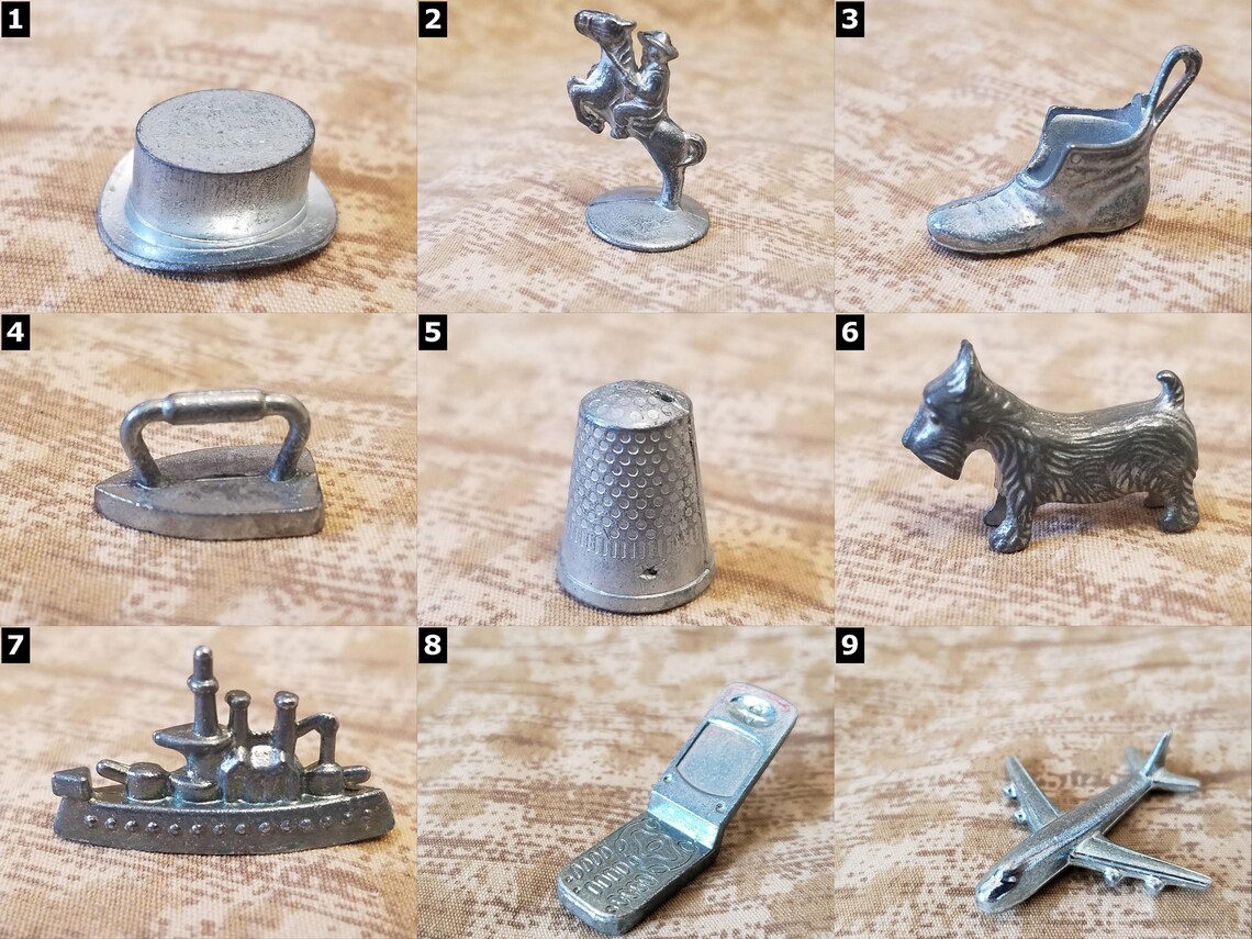 Monopoly Cluedo and Board Game Pieces Tokens Party Favors - Etsy