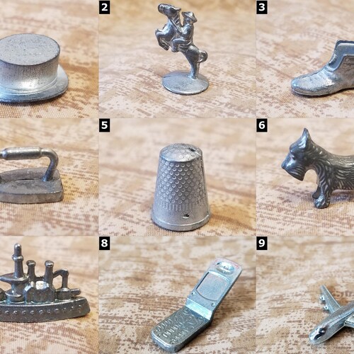 Monopoly Cluedo and Board Game Pieces Tokens Party Favors - Etsy
