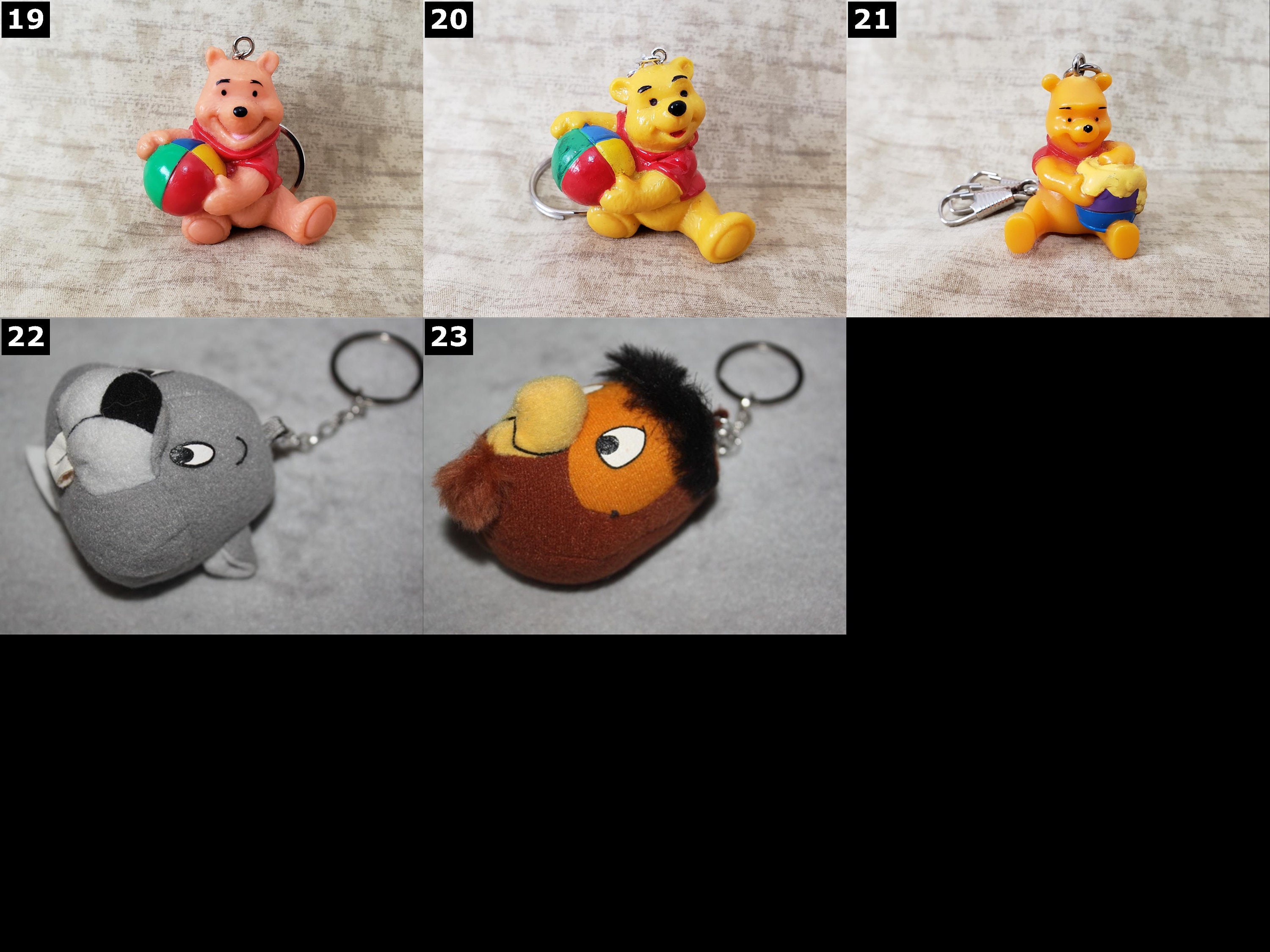 Winnie the Pooh Character Disney Keychains SELECT ONE Walt | Etsy