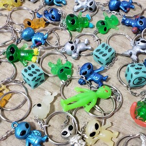 Alien Party Favor Key Chains or Necklaces - Bulk Buy Wholesale Bundle ...