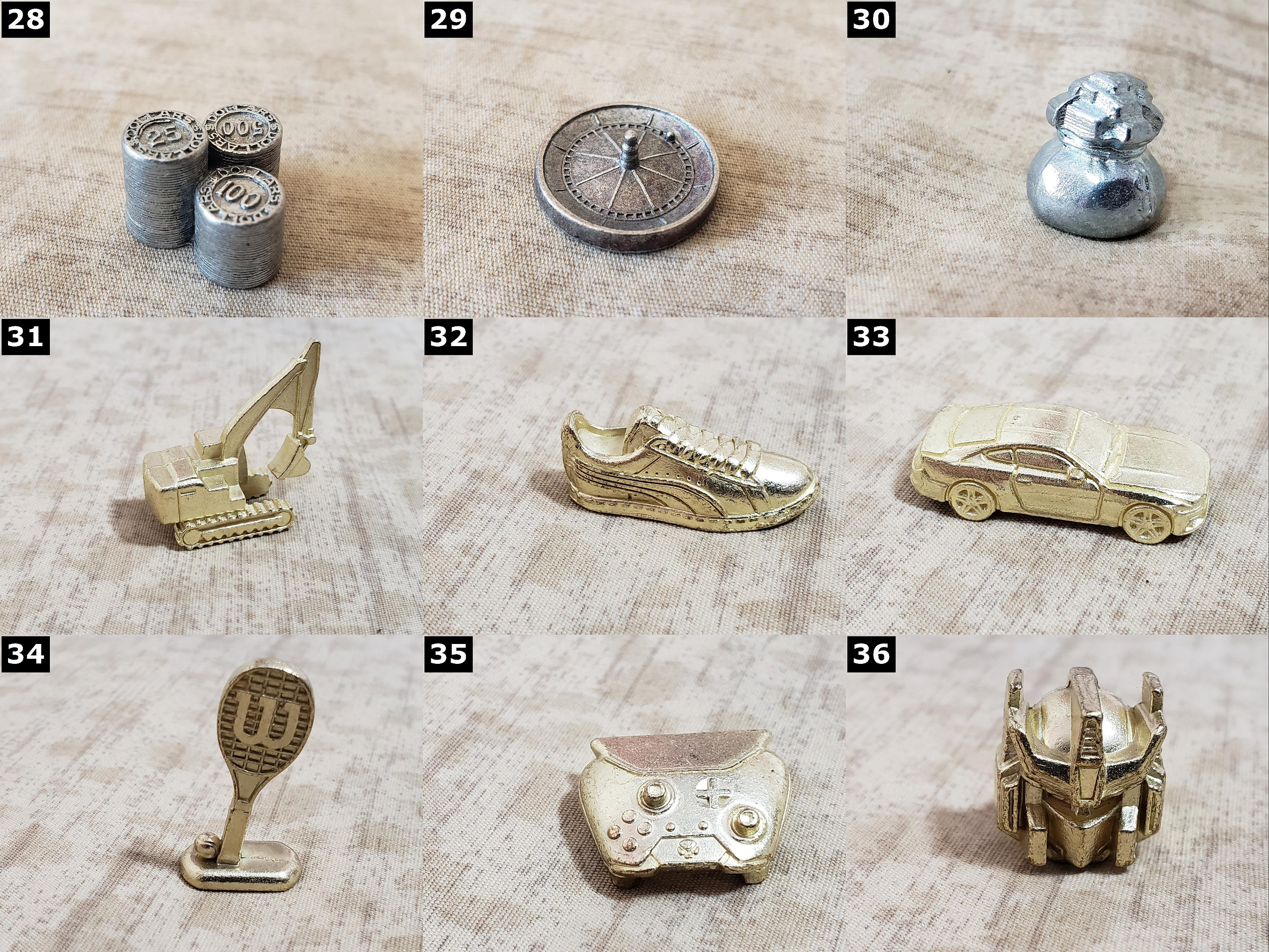 Monopoly Cluedo and Board Game Pieces Tokens Party Favors - Etsy