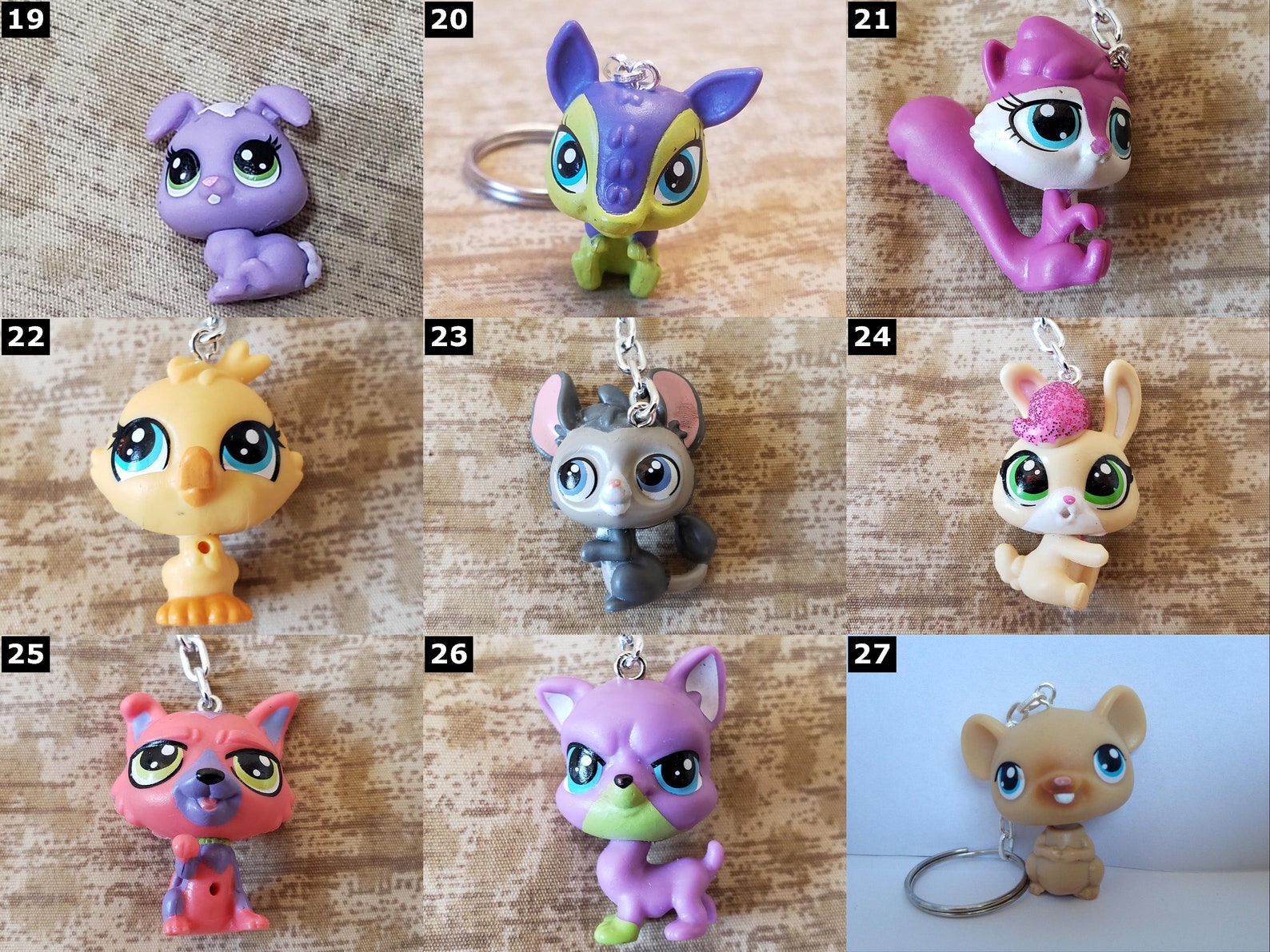 Littlest Pet Shop Animal Keychains Hasbro LPS Party Favors - Etsy