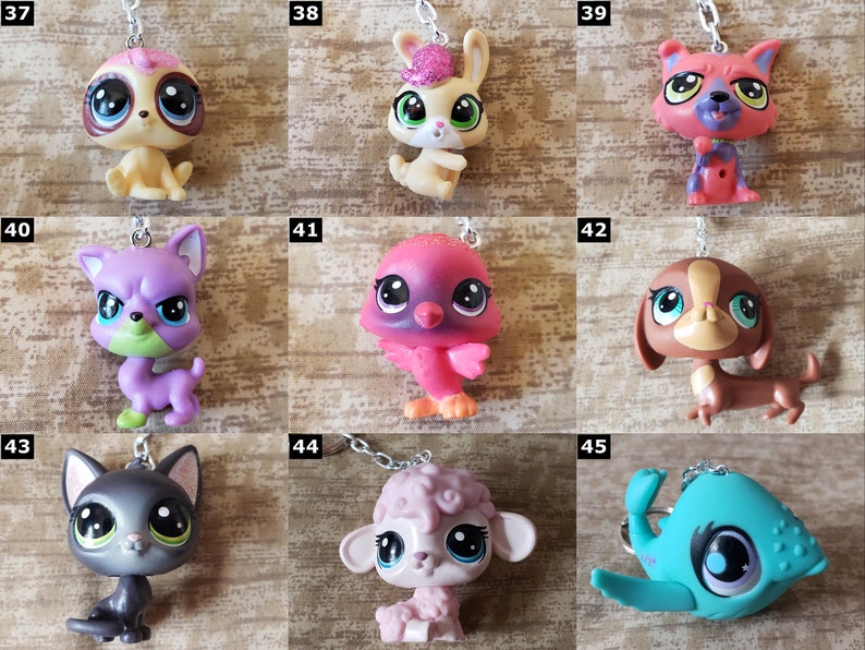 Littlest Pet Shop Animal Keychains Hasbro LPS Party Favors | Etsy