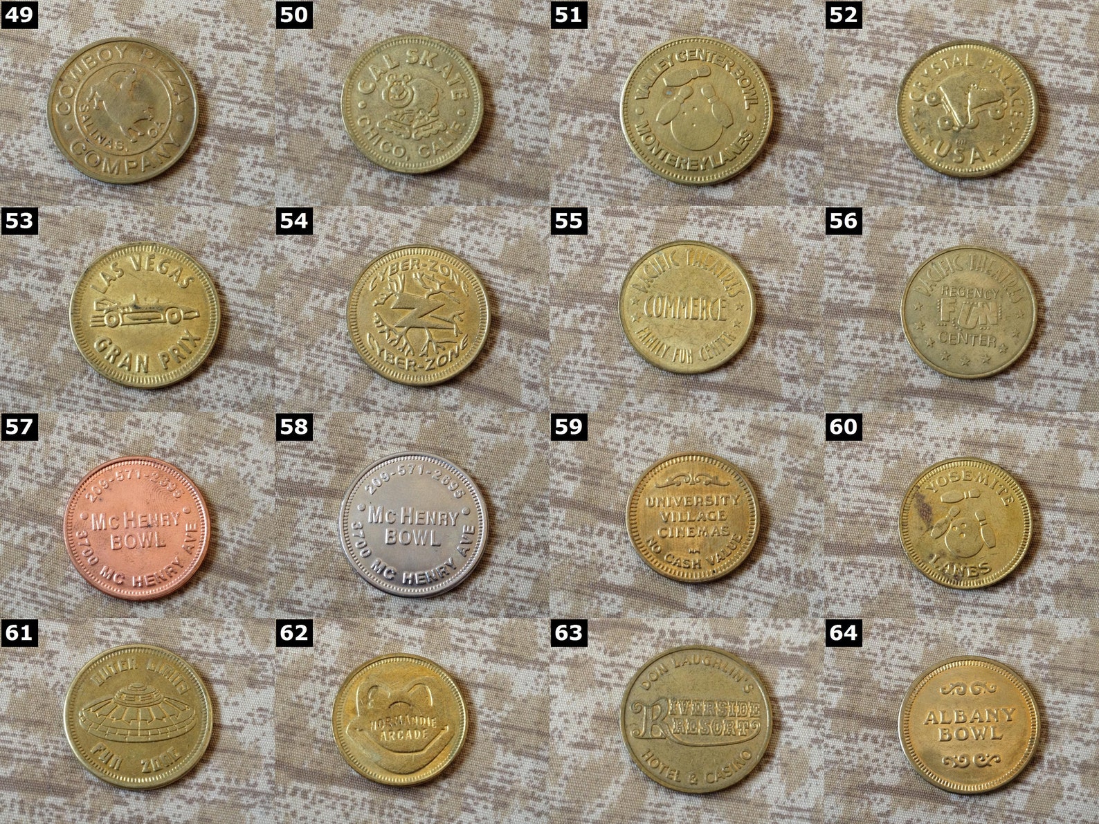 Video Game Arcade Token Gaming Accessories - Namco, Sega and More! - Etsy