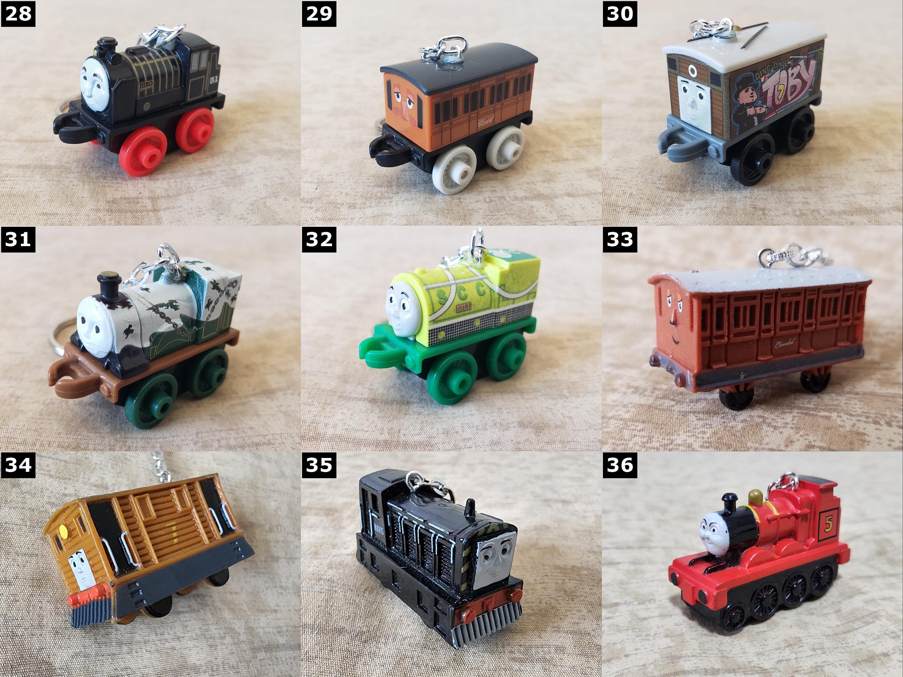 Thomas the Tank Engine Train Keychains - Thomas and Friends - Party ...