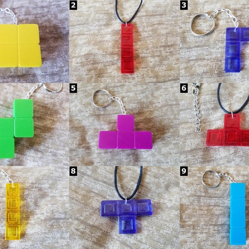 Tetris Keychains | Etsy
