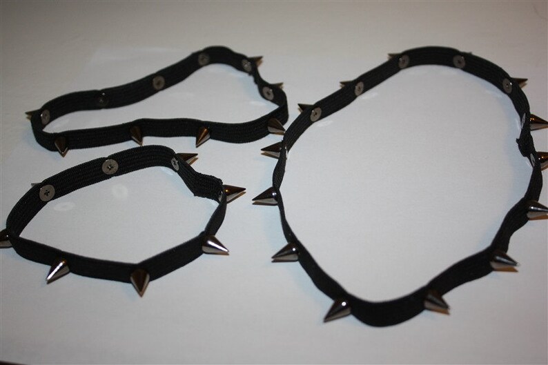 Spiked Elastic Dog or Cat Necklaces Dog Collar SELECT - Etsy