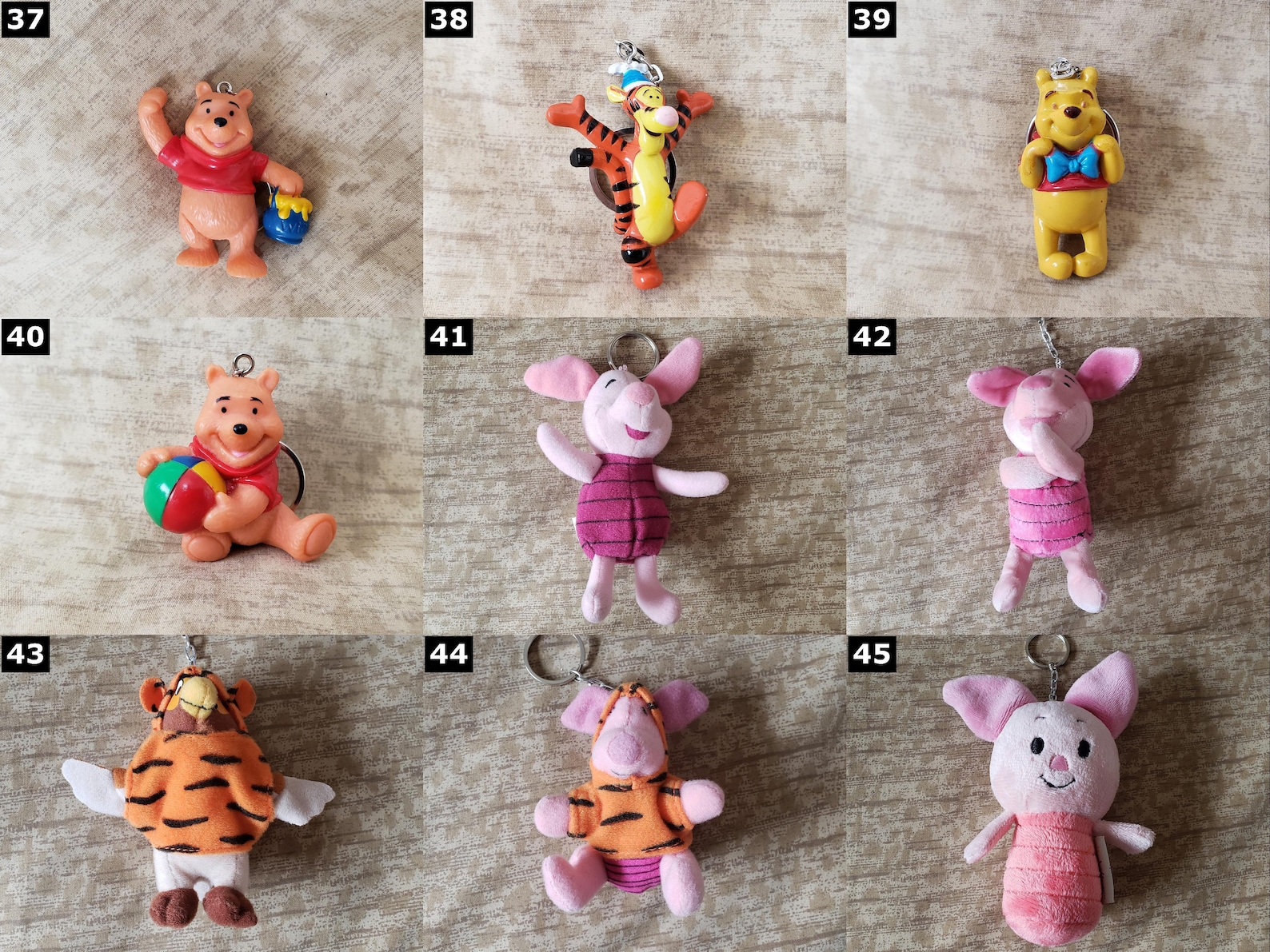 Winnie the Pooh Character Disney Keychains - SELECT ONE - Walt Disney ...