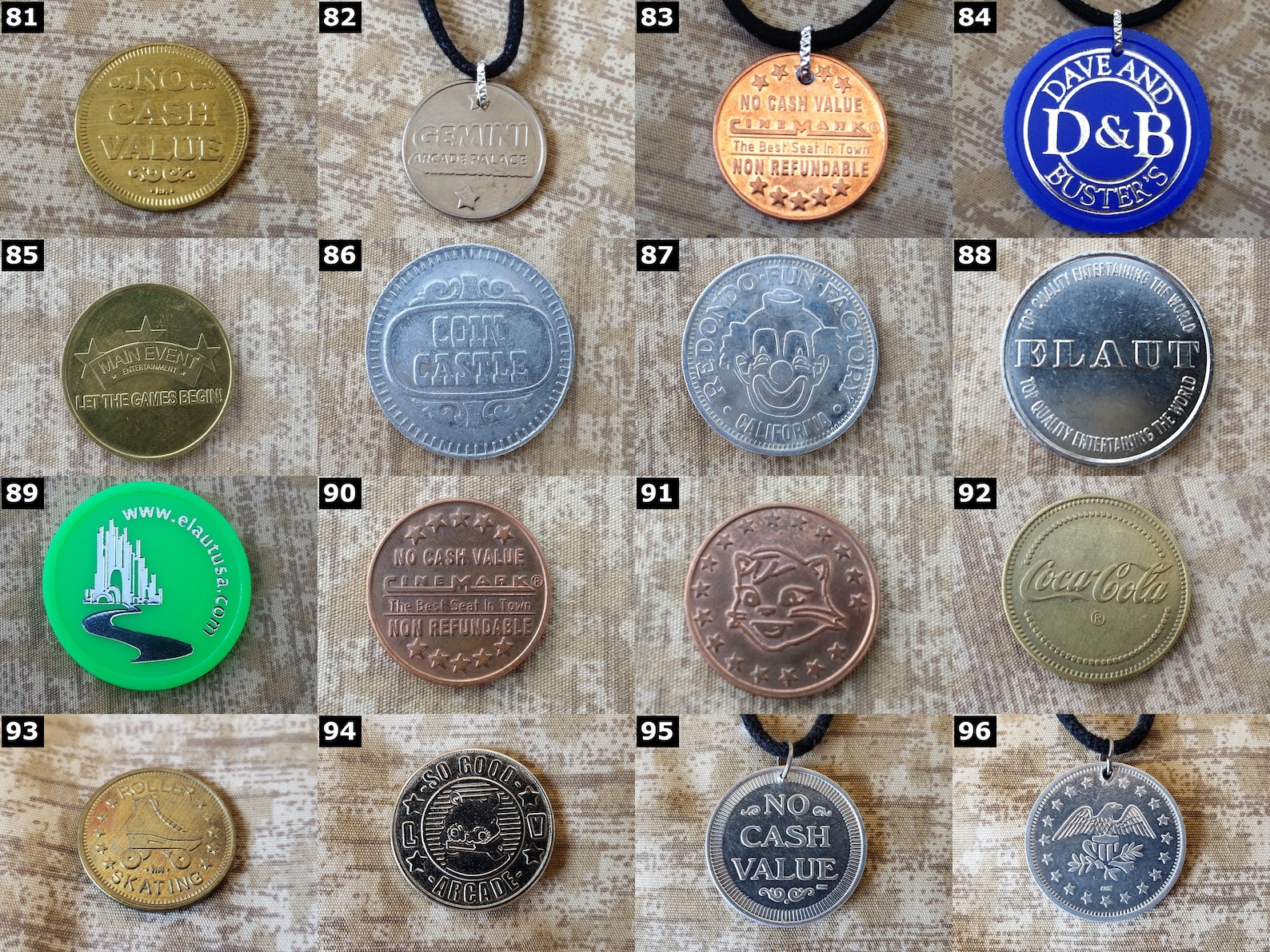 Video Game Arcade Token Gaming Accessories - Namco, Sega and More! - Etsy