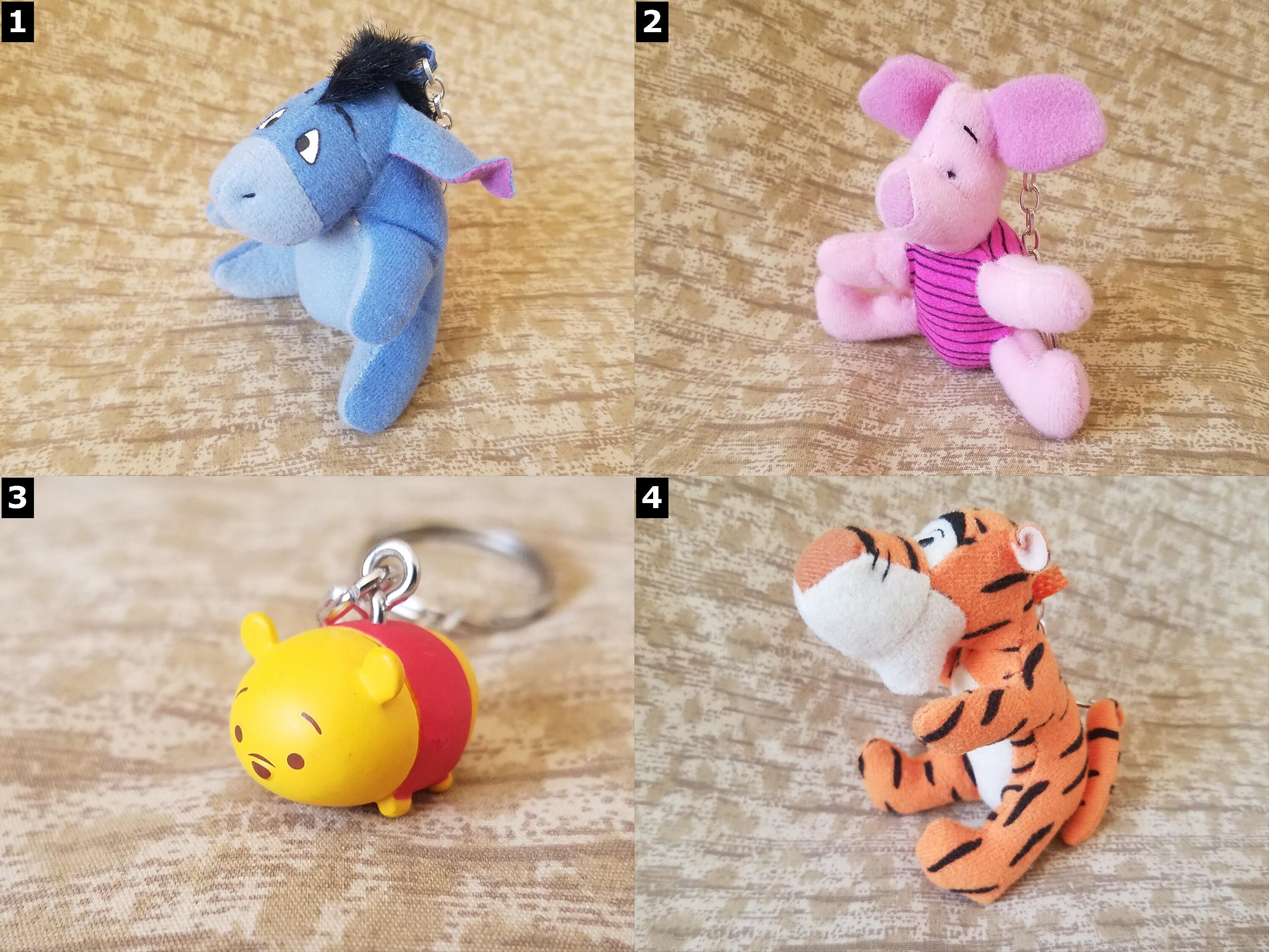 Winnie The Pooh Character Disney Keychains SELECT ONE Walt | Etsy