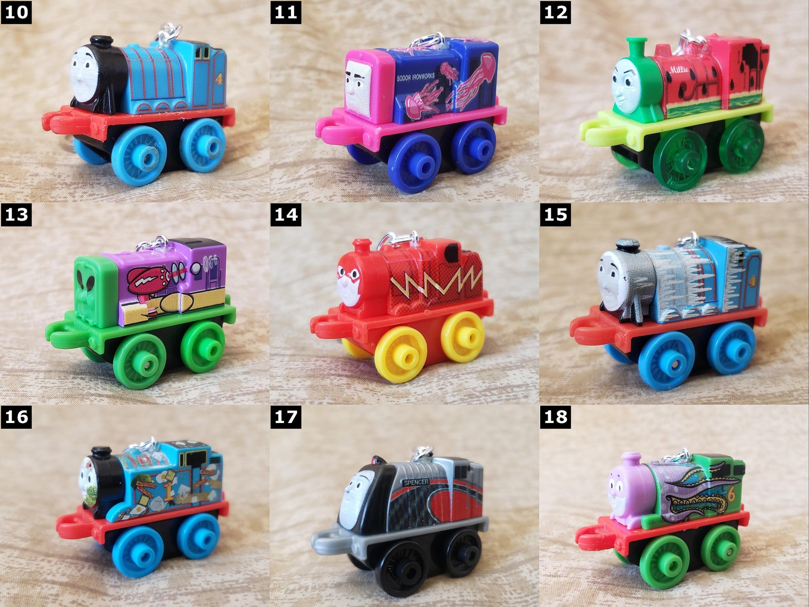 Thomas the Tank Engine Keychains Thomas and Friends Party - Etsy UK