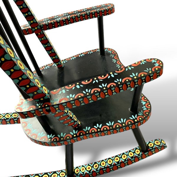Painted Rocking Chair - Etsy