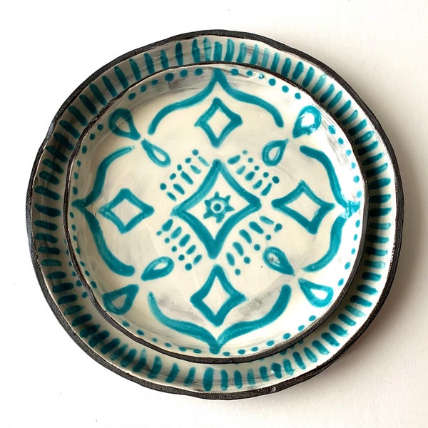 Turquoise Dinnerware - Etsy