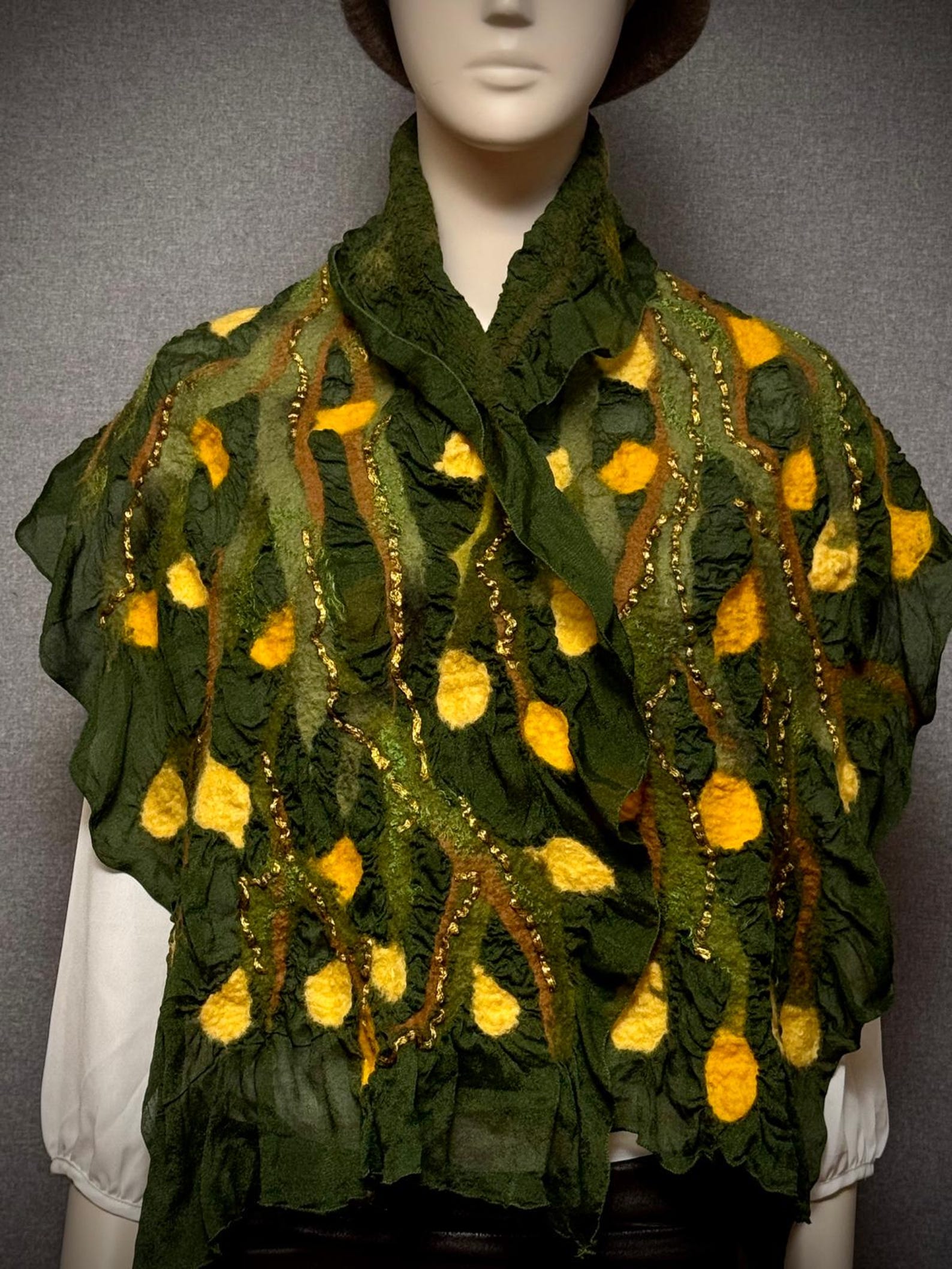Enchanted Forest Scarf – Where Nature Meets Elegance. - Etsy