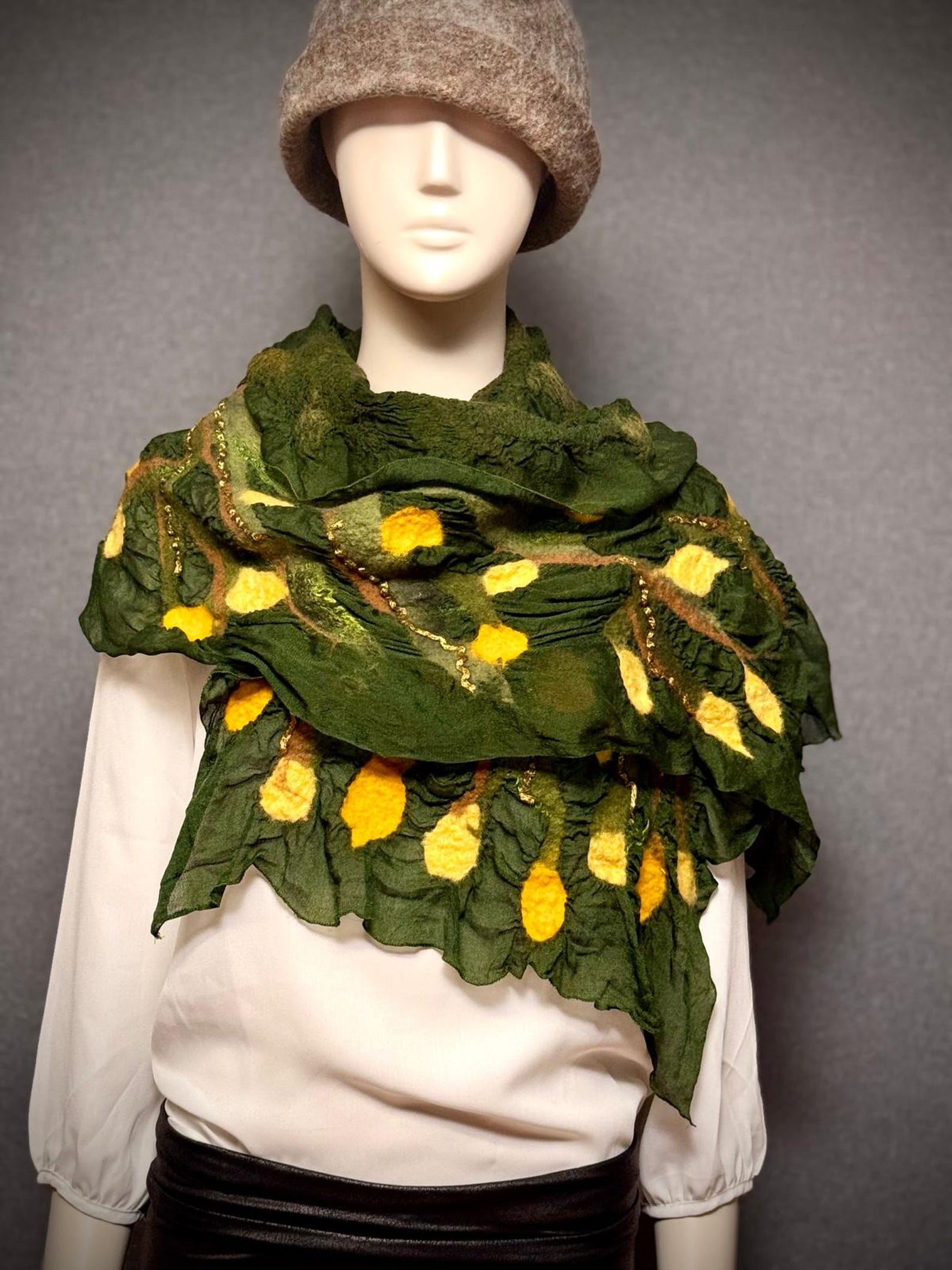 Enchanted Forest Scarf – Where Nature Meets Elegance. - Etsy