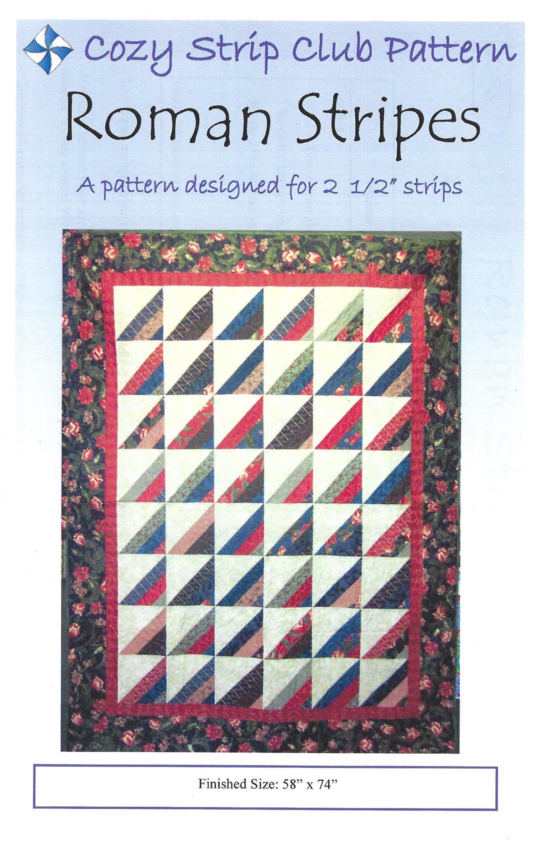 Roman Stripes Quilt Pattern From Cozy Quilt Designs - Etsy