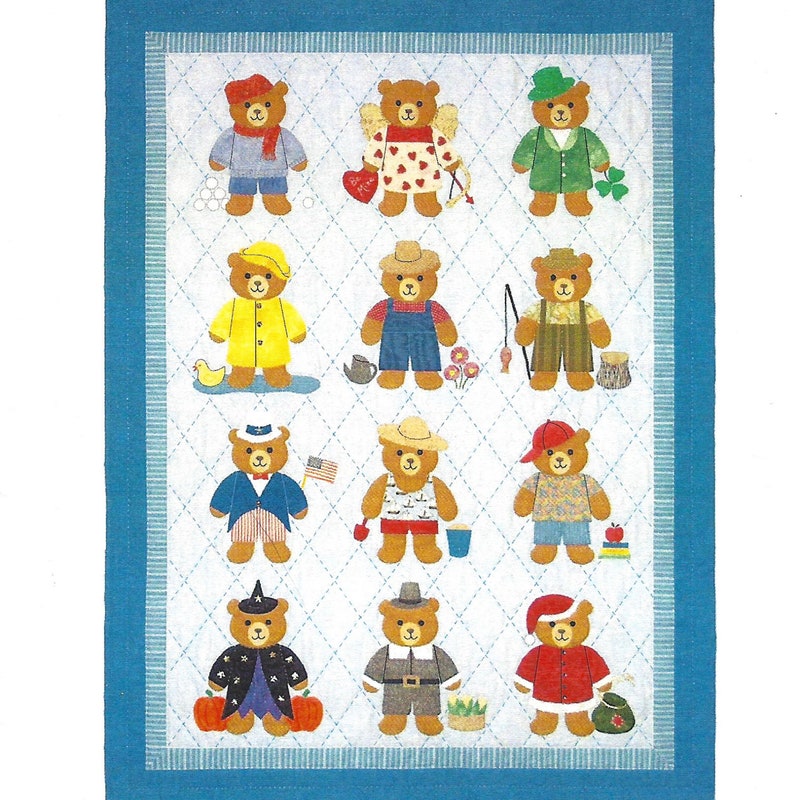 Patchwork Bear - Etsy