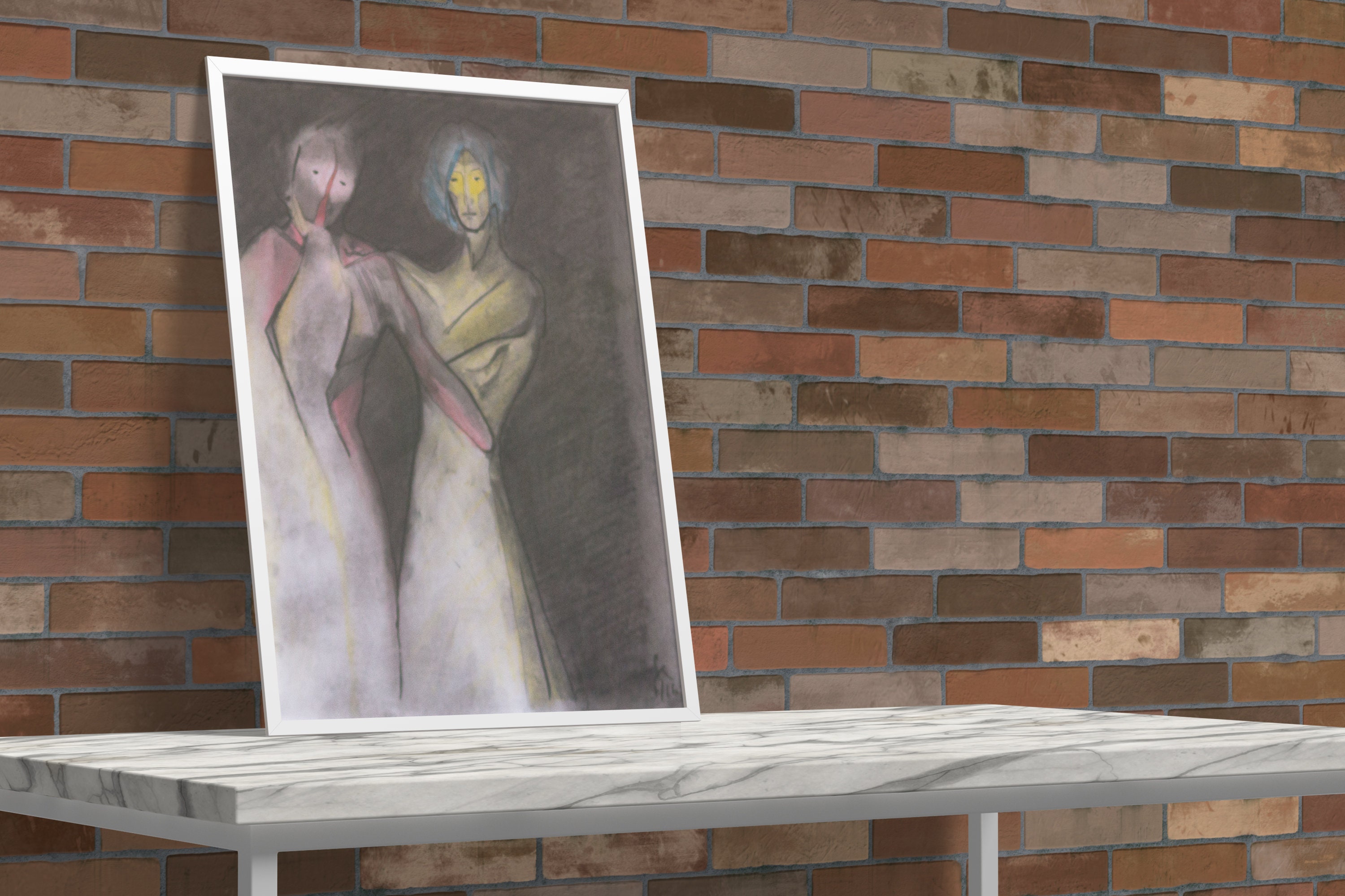 Charcoal, Copic Markers: Amputee Original Artwork Mixed Media - Etsy