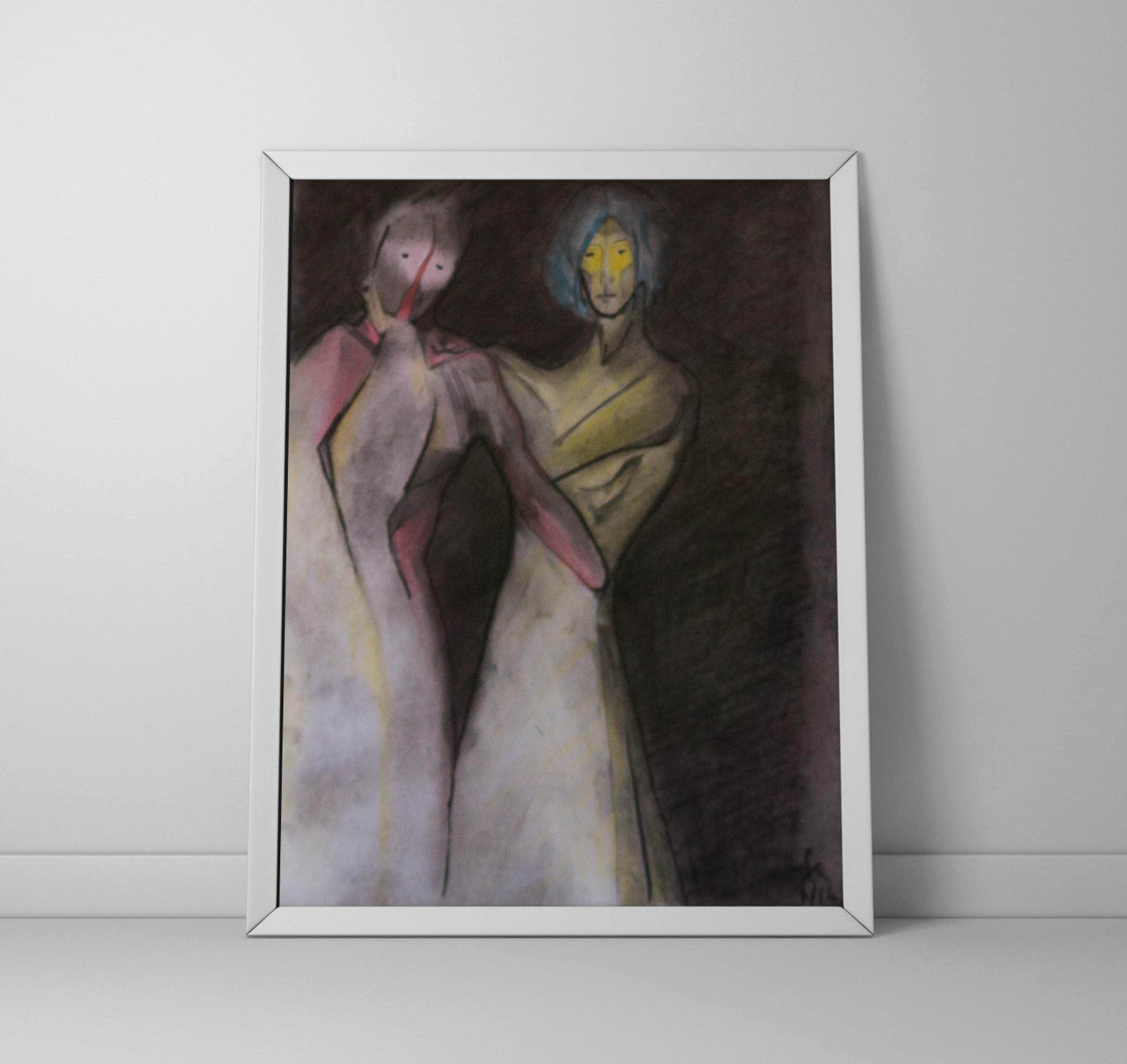 Charcoal, Copic Markers: Amputee Original Artwork Mixed Media - Etsy