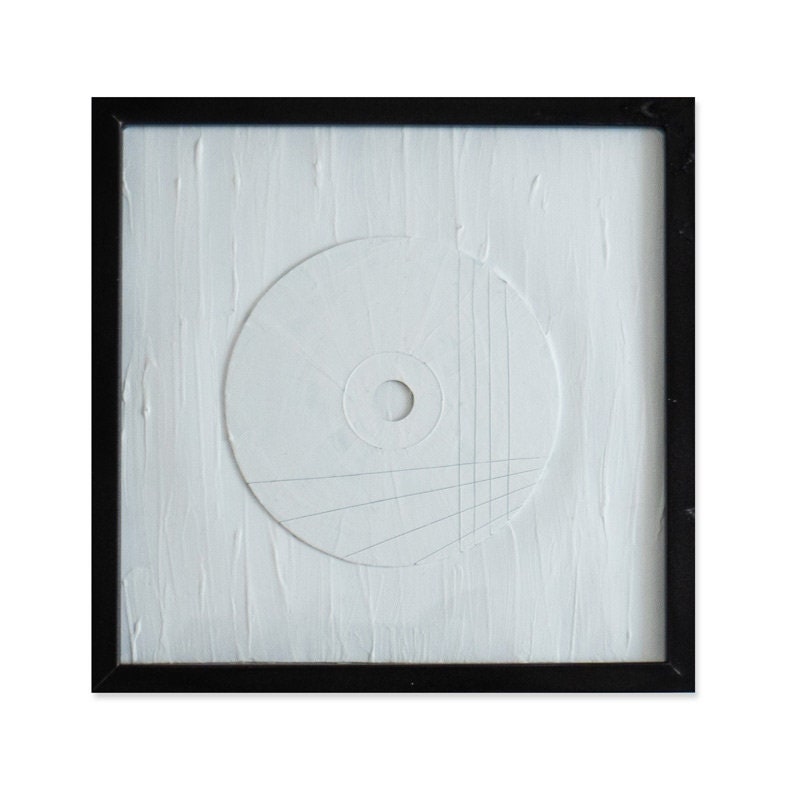 CD Room - Original Mixed Media - CD Art - Acrylic - Canvas - 20 X 20 Cm ...