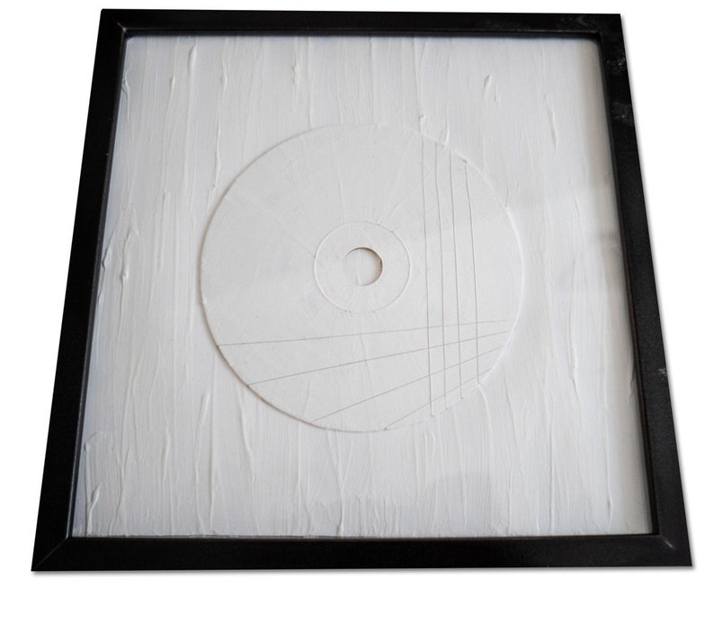 CD Room - Original Mixed Media - CD Art - Acrylic - Canvas - 20 X 20 Cm ...
