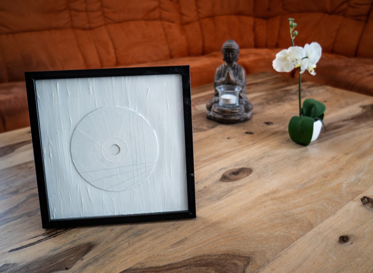 CD Room - Original Mixed Media - CD Art - Acrylic - Canvas - 20 X 20 Cm ...