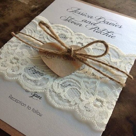 Vintage Lace Invitations