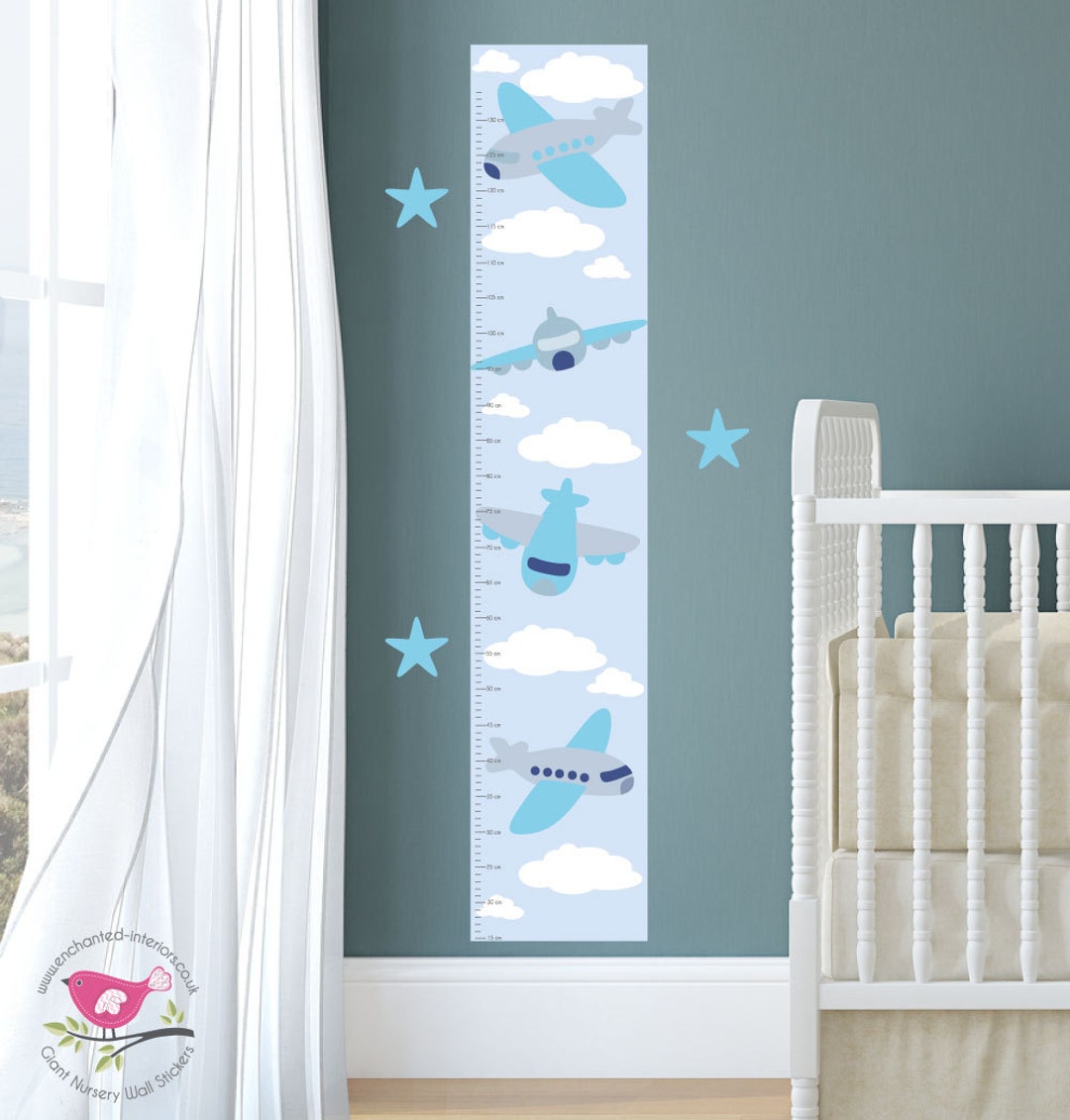 Plane Height Chart for Children, Personalized Toddler Boy Gifts, Jet ...