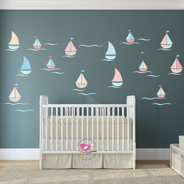Boat Wall Decal - Etsy