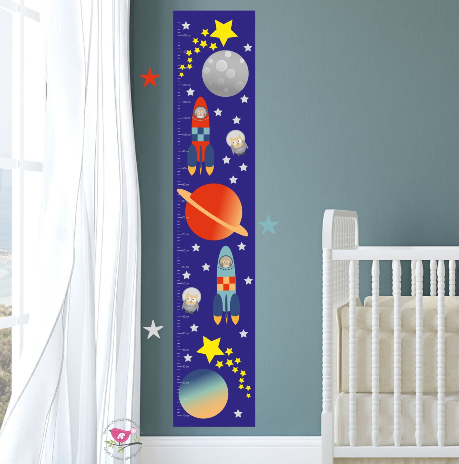 Personalised Space Height Chart for Children Growth Chart - Etsy