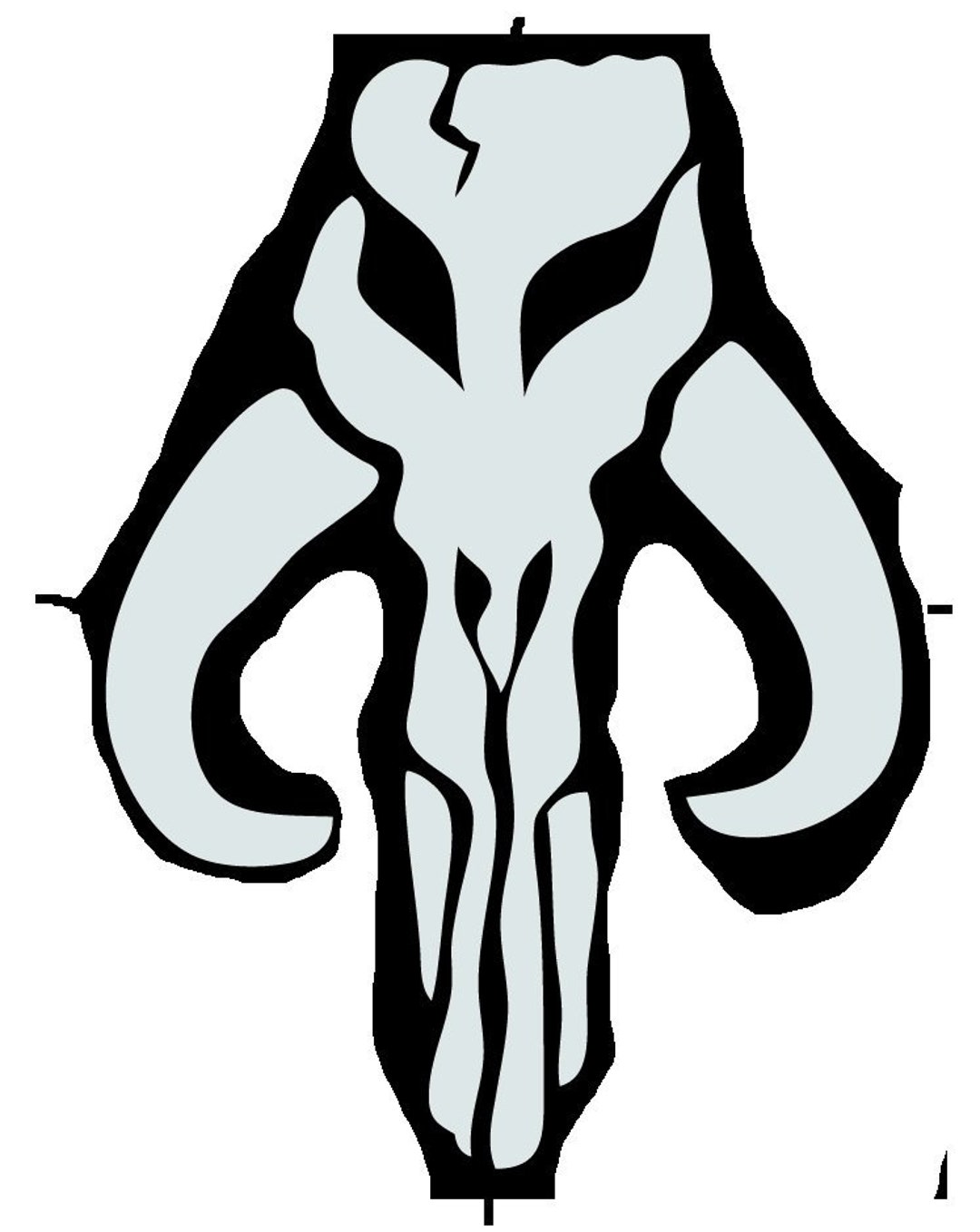 Mando Skull Mandalorian 28 Cm 2 Small Cosplay Costume Patch - Etsy