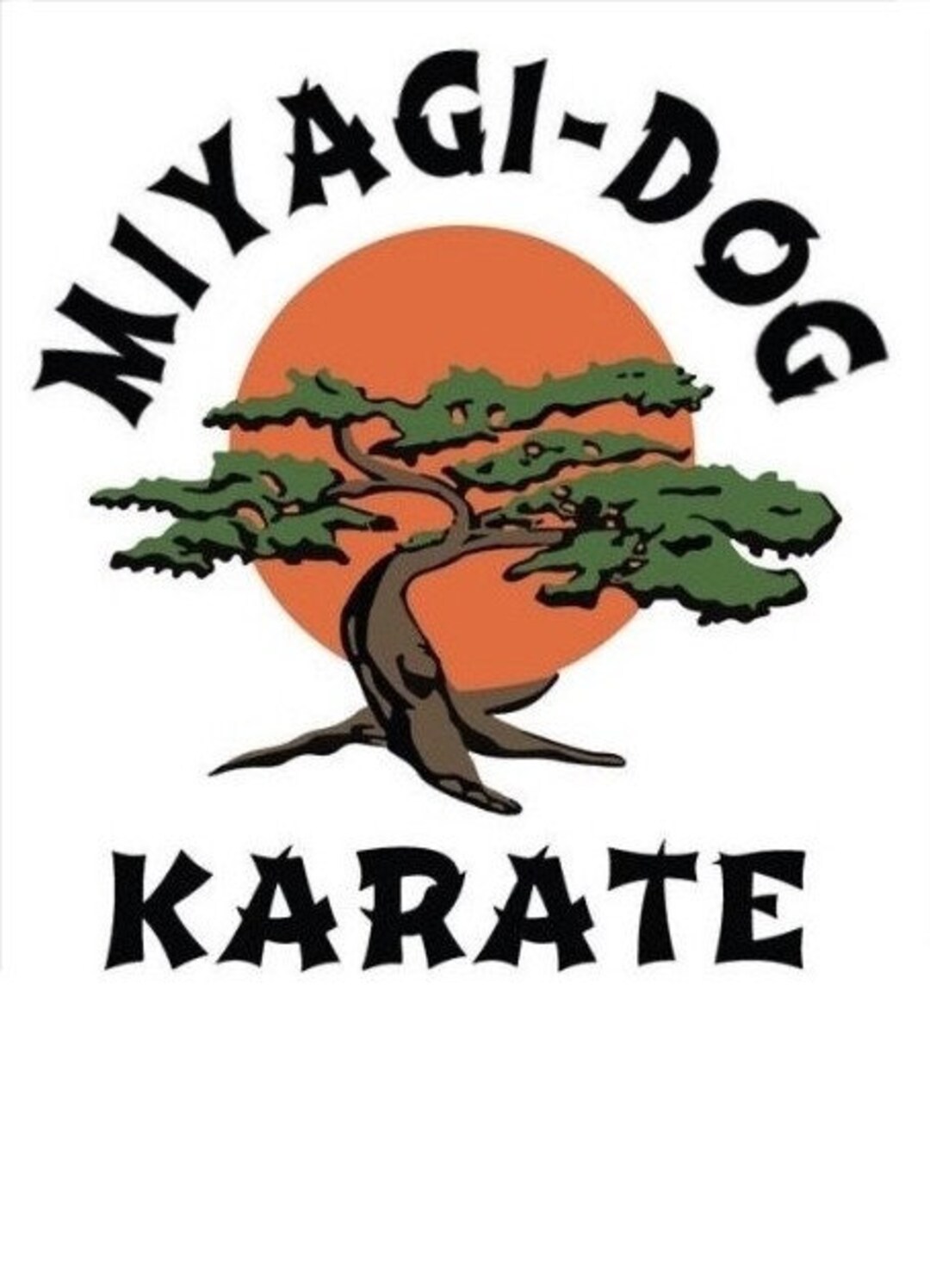 Miyagi-dog - Cobra Kai - Back Patch & 1 Small Jacket Front Patch ( Back ...