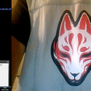Babymetal Kitsune Mask Back Patch 28cm Cosplay Costume Patch - Etsy