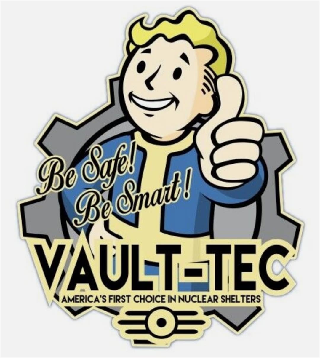 Printed Fallout - PIP - Back Patch & 2 Small Front Pocket Arm Logos ...
