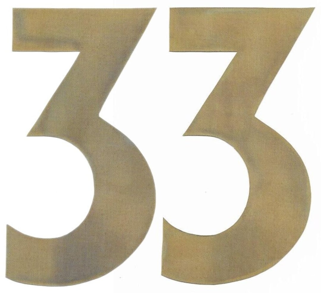 Fallout Vault 33 Vault Suit Numbers 9'' or 6 1/2 Inch / 21cm Please ...