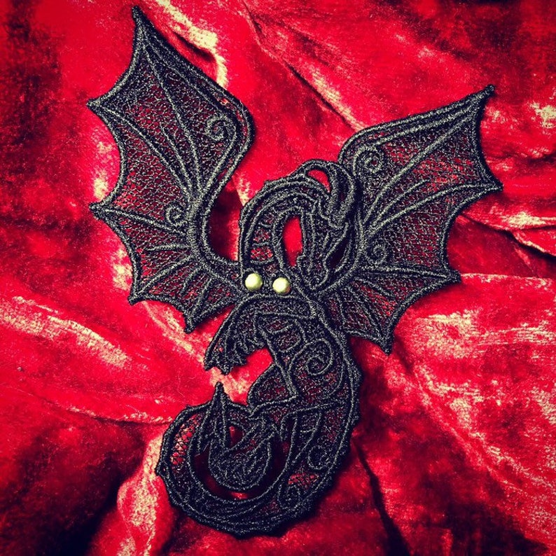 Lace Dragon Ornament - Etsy