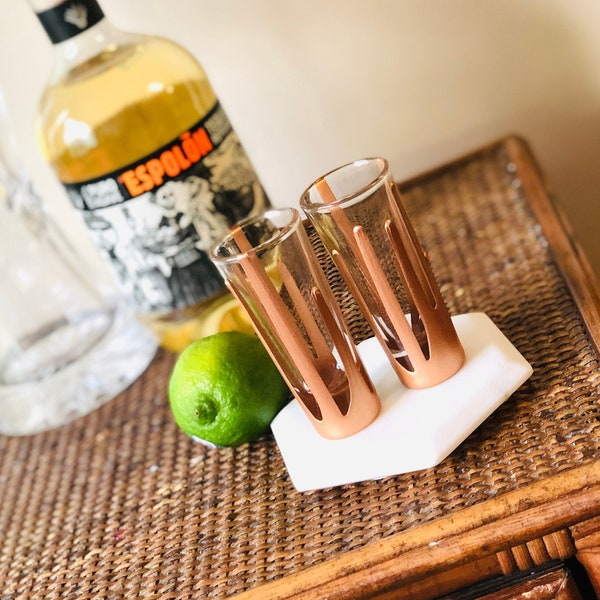 Painted Shot Glass - Etsy