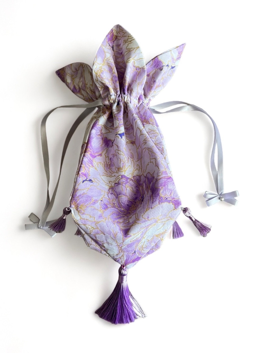 Regency Drawstring Reticule Purse Bag. Lavender Travel Drawstring Purse ...