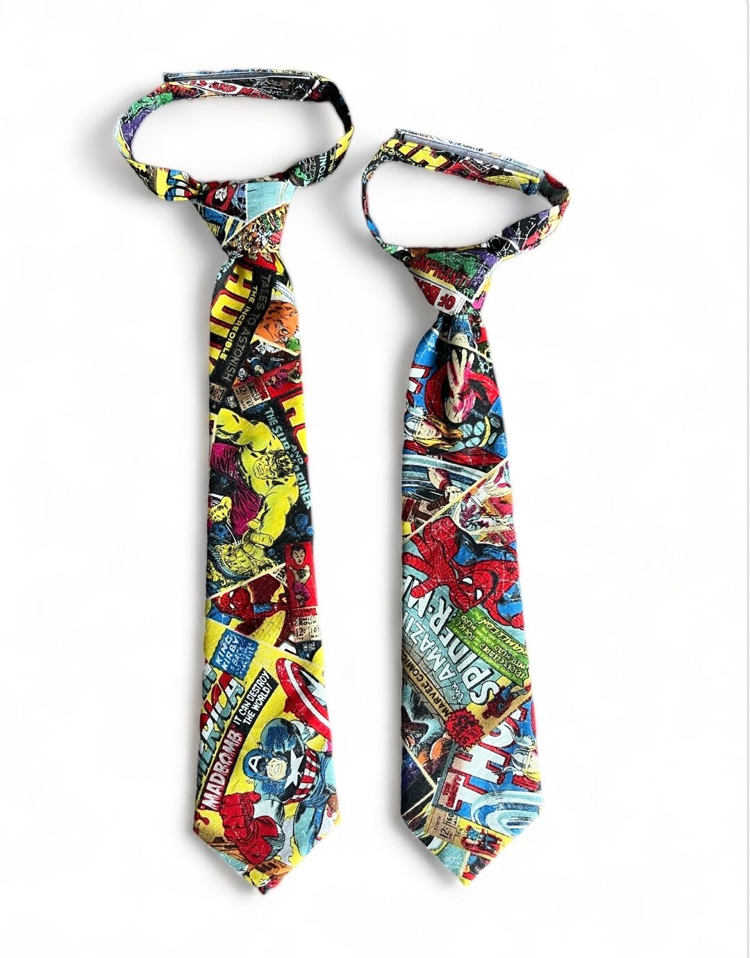 Superhero Neck Tie. Kids and Adults Superhero Wedding Party Birthday ...
