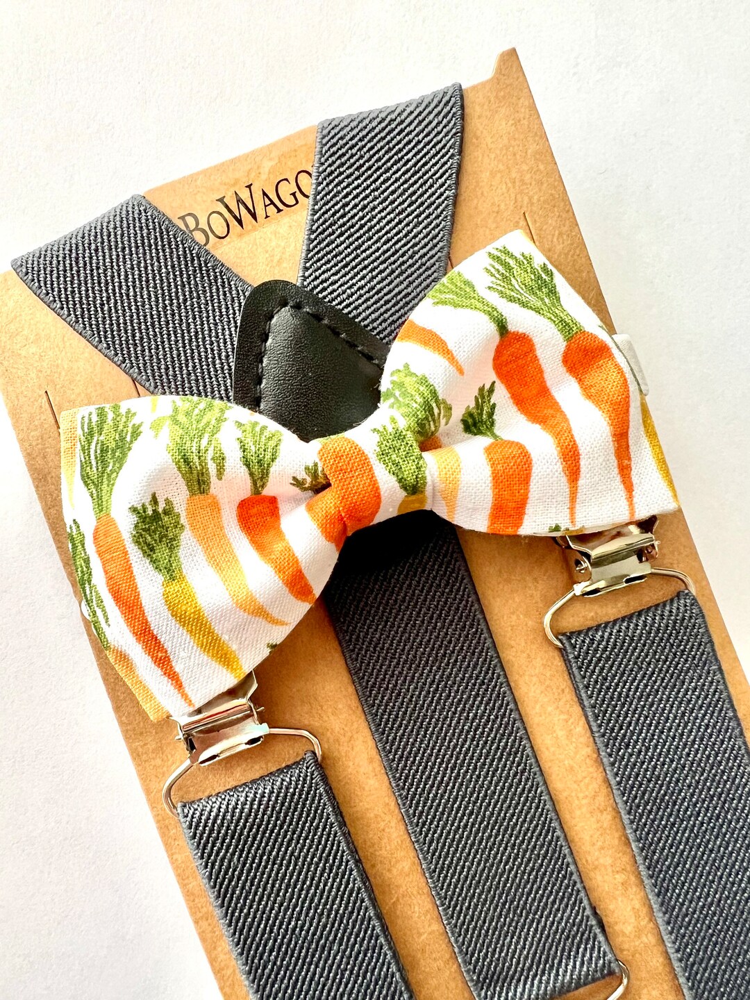 Easter Bow Tie and Dark Grey Suspenders Sets. Carrots Easter Bow Tie ...