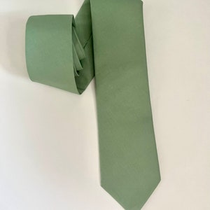Sage Necktie. Sage Bow Tie. Light Green Sage Spring Necktie. Wedding ...