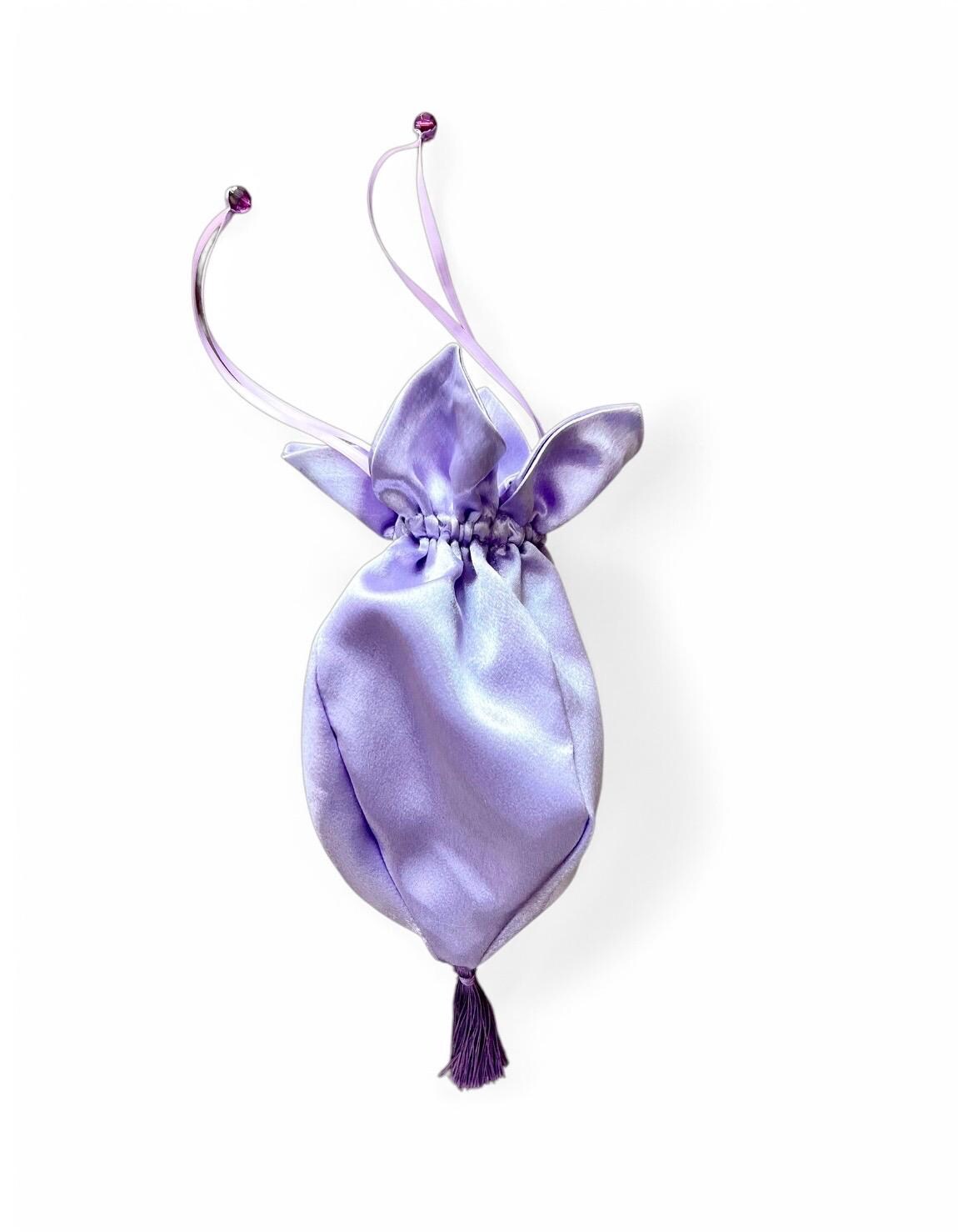 Regency Drawstring Reticule Purse Bag. Lavender Travel Drawstring Purse ...