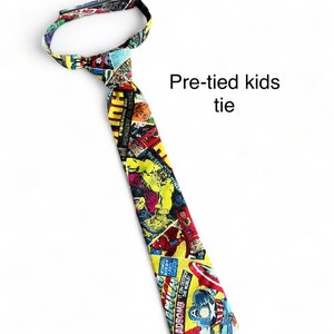 Superhero Neck Tie. Superhero Wedding Party Birthday Necktie. - Etsy