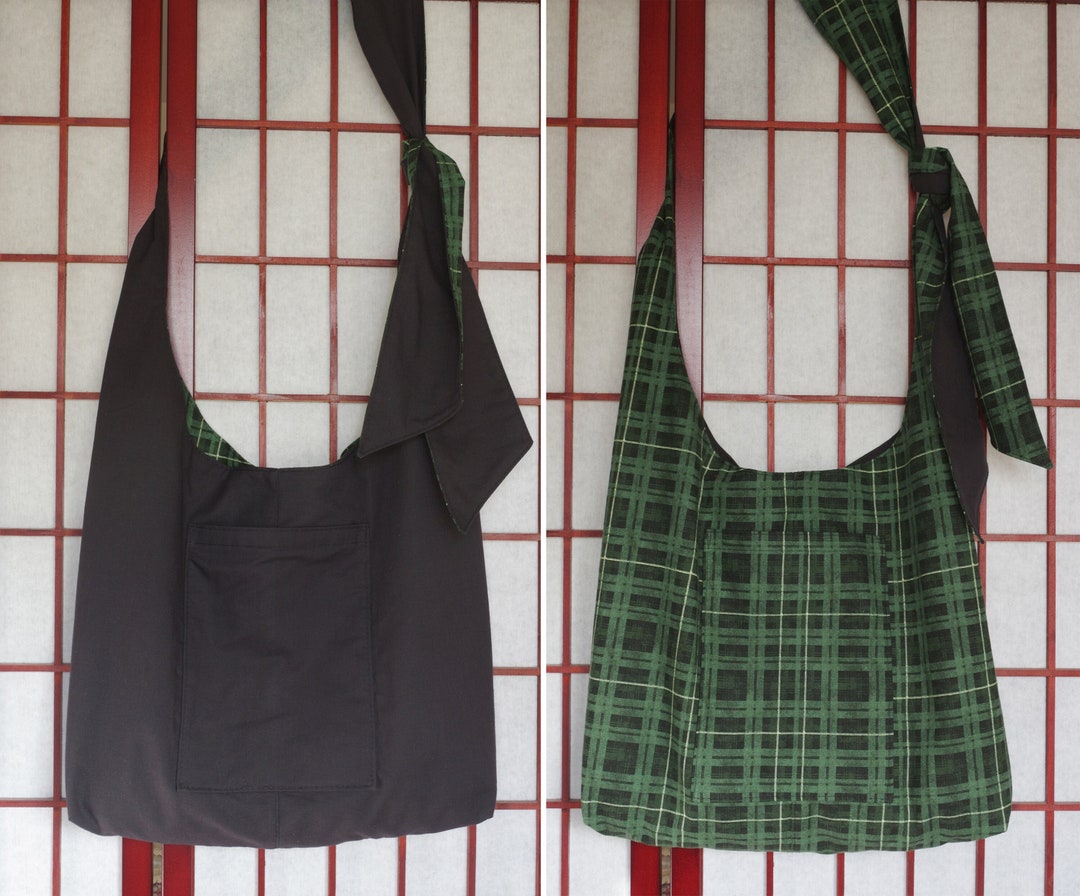 Black Hippie Boho Hobo Cross Body With Adjustable Strap and Pockets ...