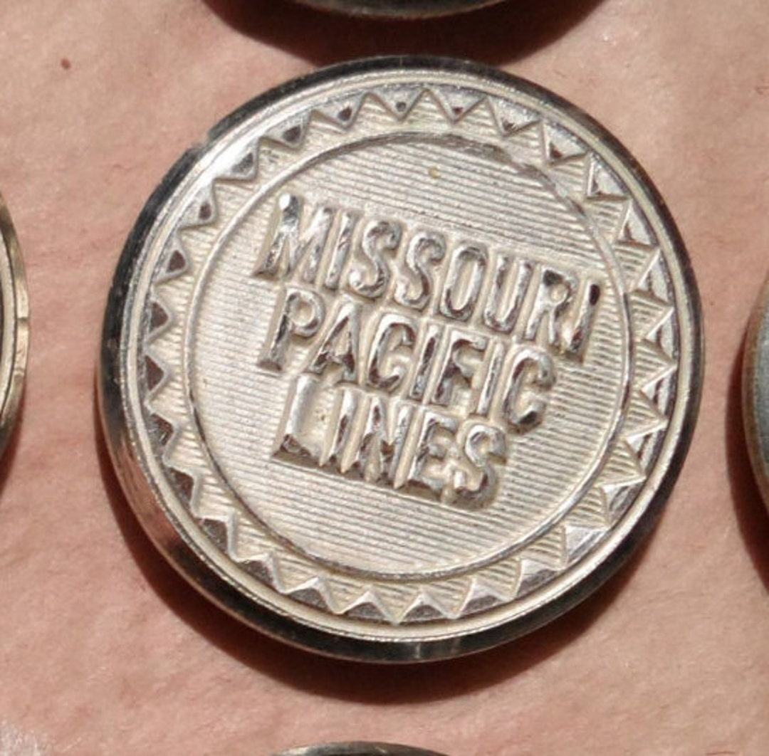 MO-PAC Missouri Pacific Lines Railroad Uniform Buttons. "new" Old Stock ...